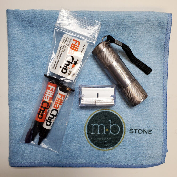 Chip Repair Kit for Granite, Quartz, Marble & More